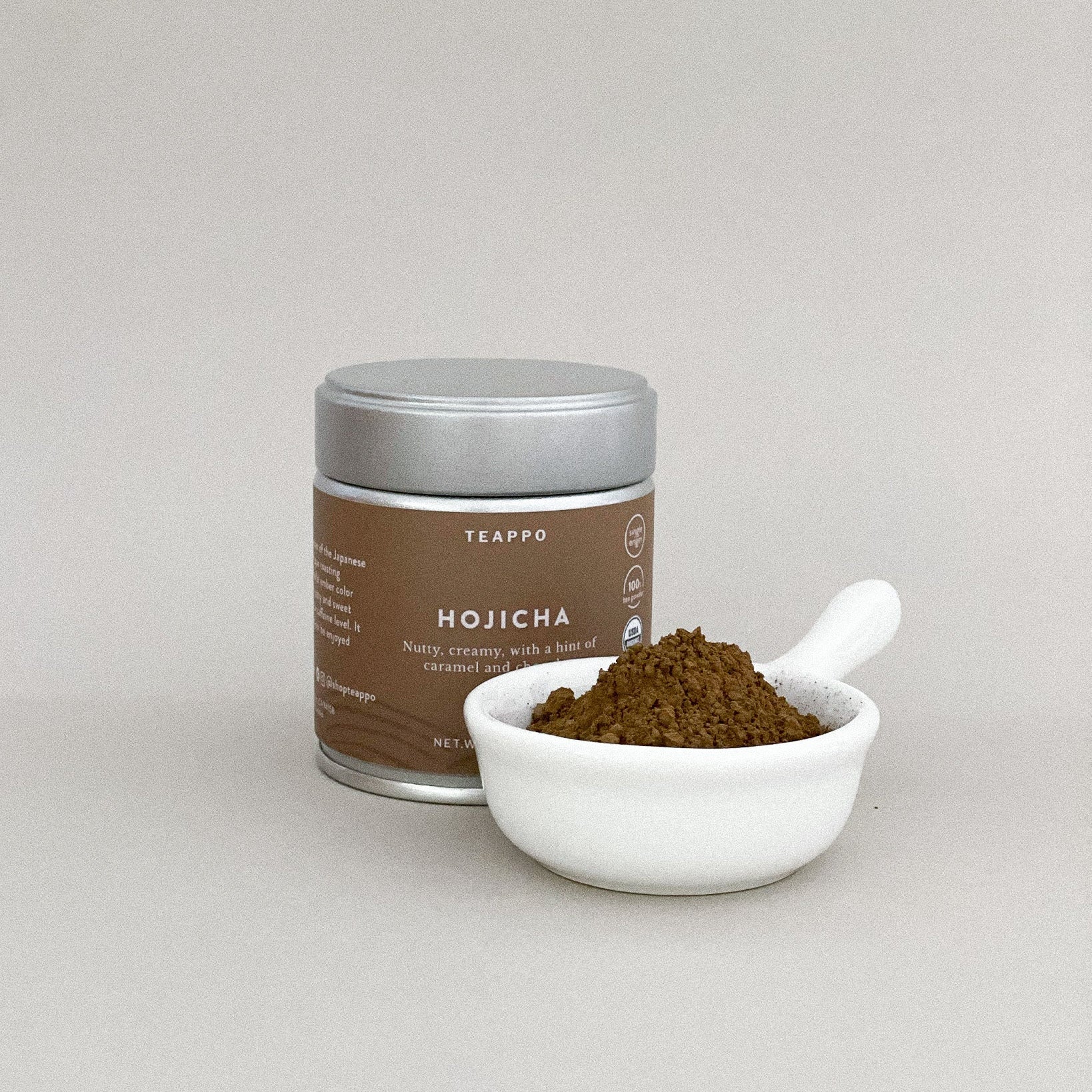 Teappo Organic Hojicha Powder – Taste Of Tea
