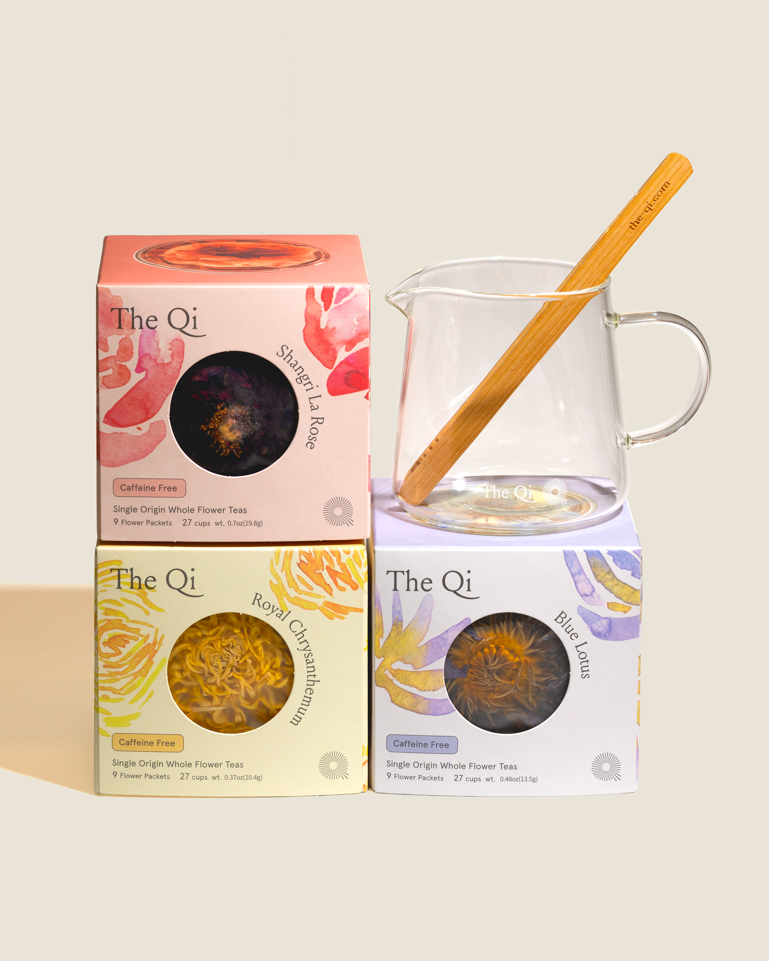 The Qi Iconic Bloom Trio set – Taste Of Tea