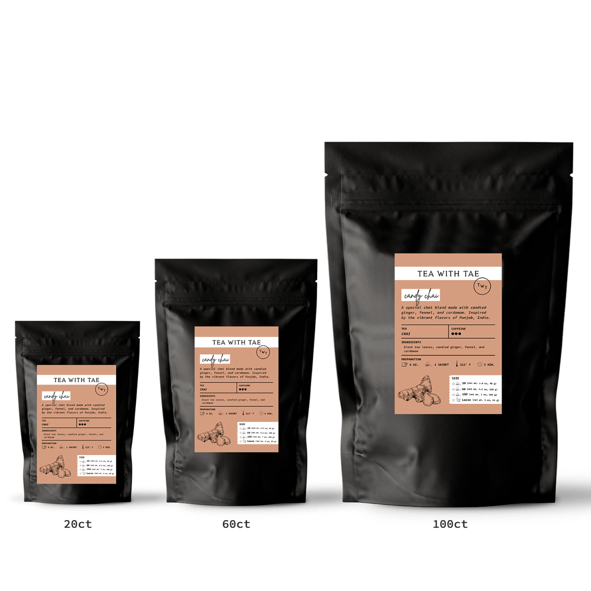 Tea with Tae Candy Chai Pouch – Taste Of Tea